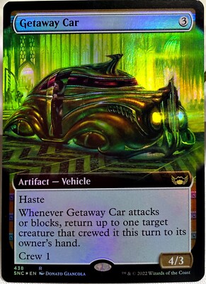 MTG Getaway Car 438 Foil Borderless Streets of New Capenna MTG Card | eBay