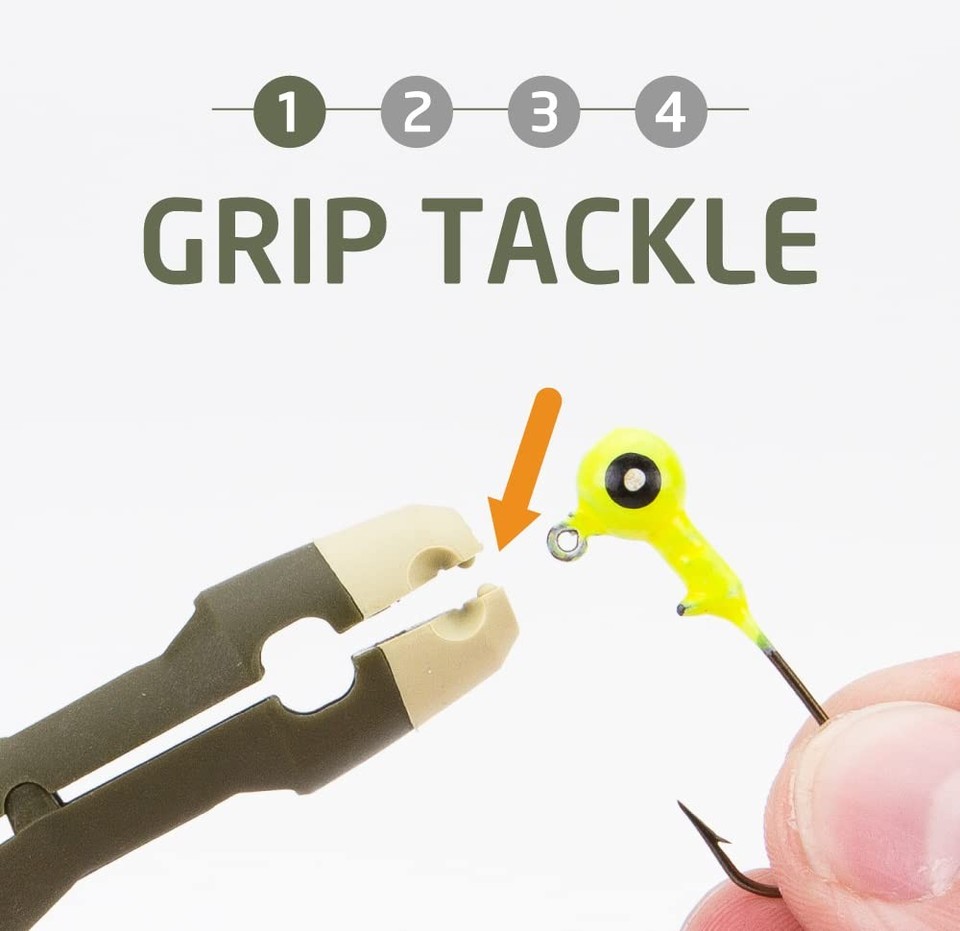 Fishing Knot Tying Tool/Jig Head and Hook Eyelet Grip/Line Threader ...