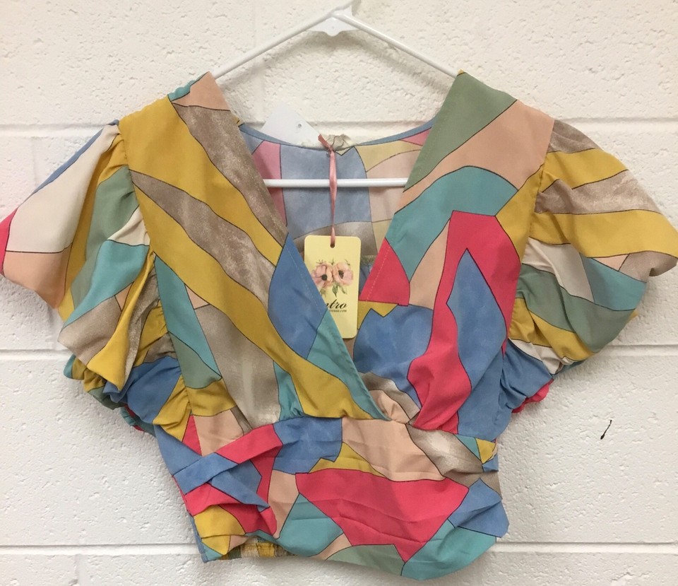 Entro Top / Pants Set 2 pc. Womens Medium Multicolor ABSOLUTELY ...
