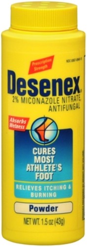Desenex Miconazole Nitrate 2% Antifungal Foot Powder Itch & Burn Relief ...