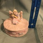 Vintage Little Bo Peep Ceramic Trinket Box Amscan Nursery Rhyme Baby ...