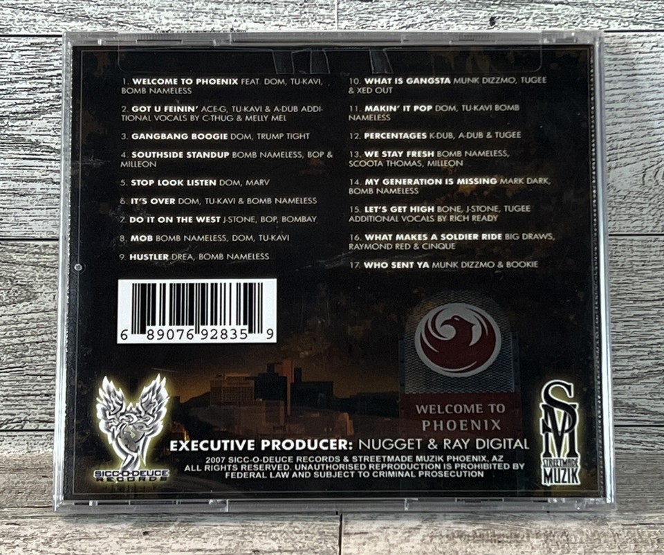 Welcome To Phoenix (CD, 2007, Sicc-O-Deuce Records) RARE Arizona G-Funk ...
