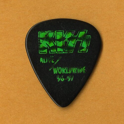 KISS 1997 Alive Worldwide metallic foil Peter Criss signature Expo ...