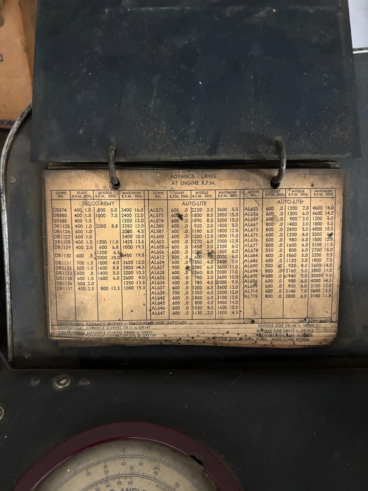 Antique Allen Electric & Equipment Co Distributor Tester | eBay