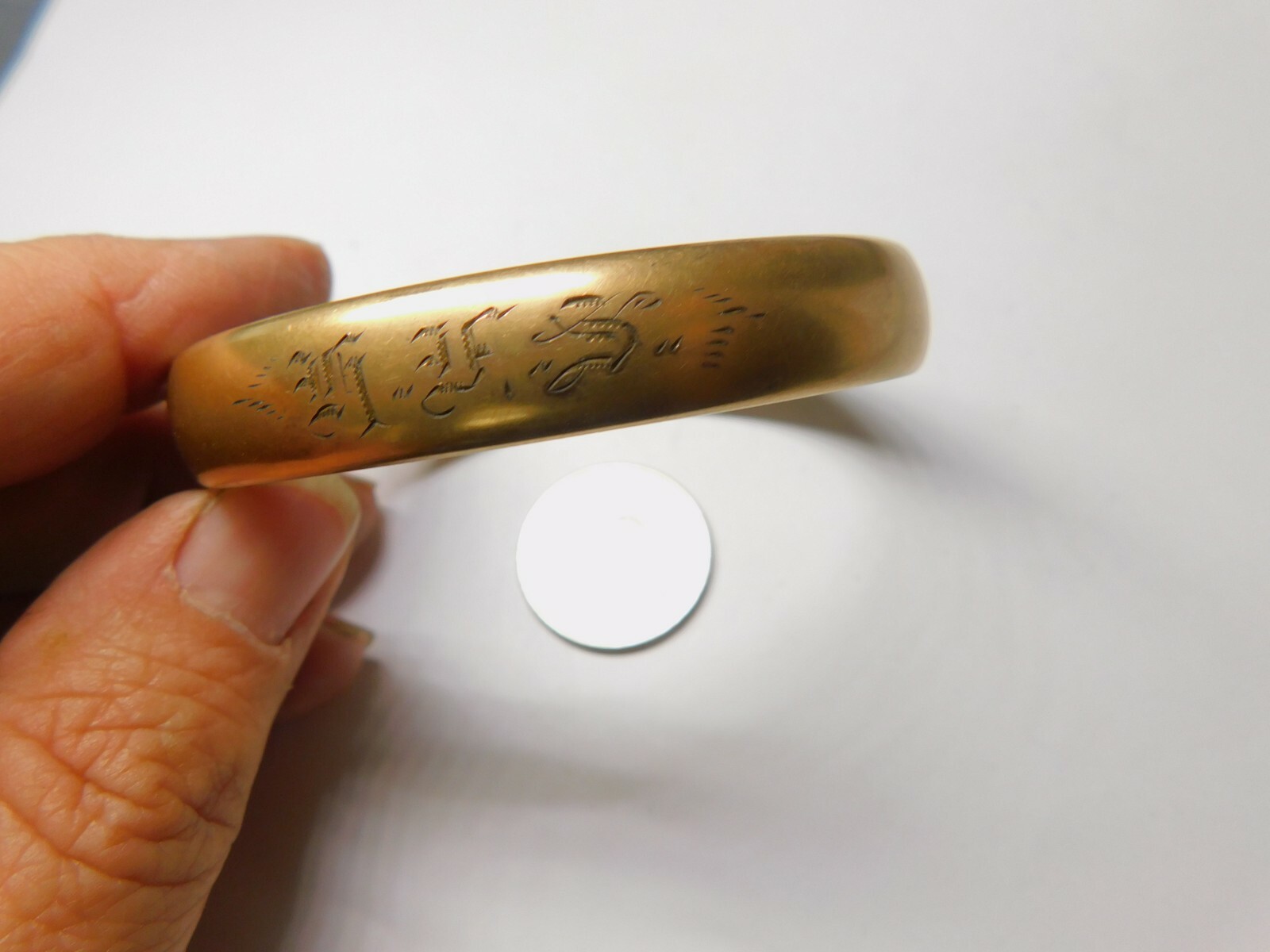 Antique Victorian 1908 Bracelet Gold Filled Signed He… - Gem