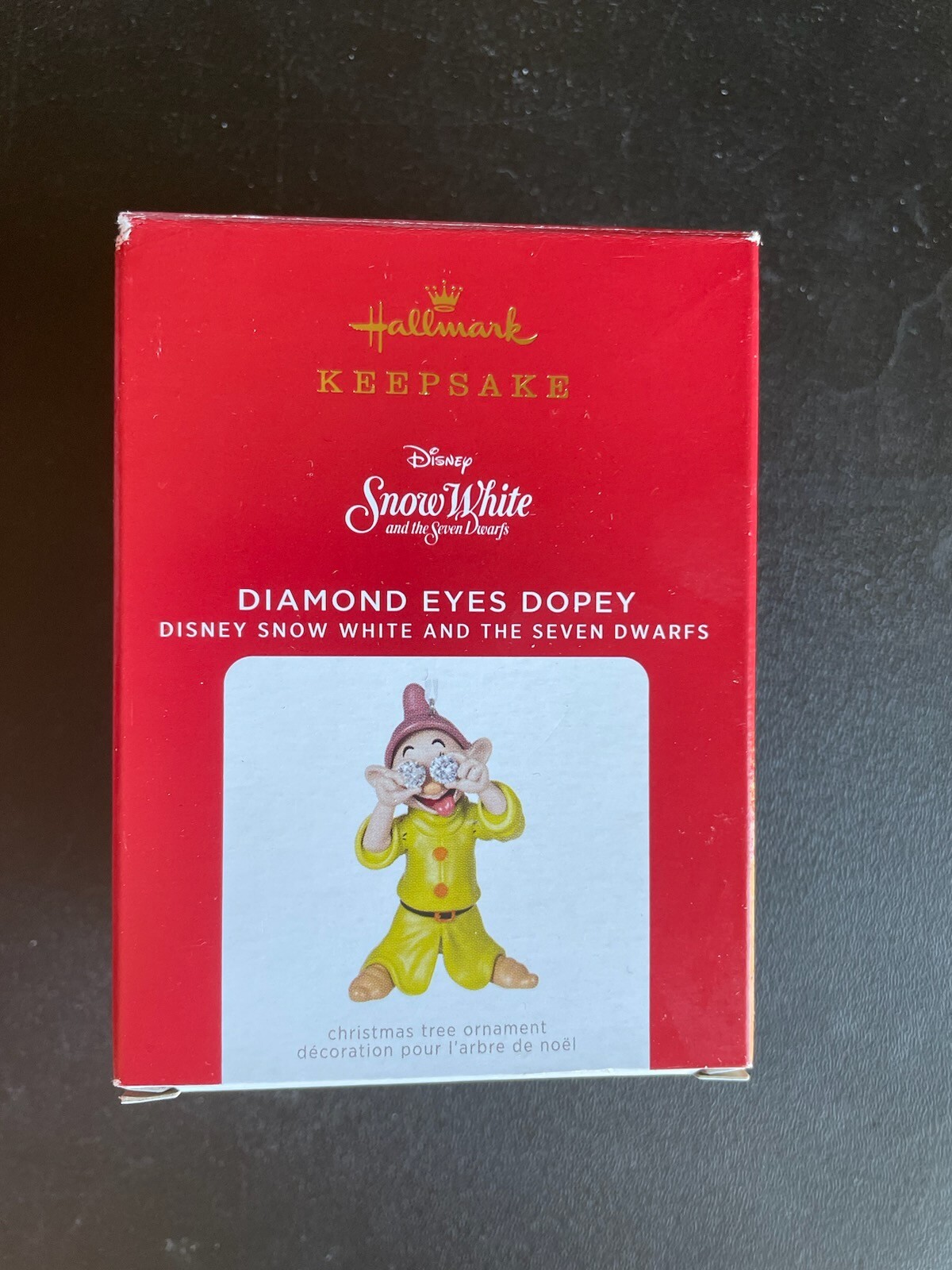 2021 Hallmark Keepsake Disney Snow White Diamond Eyes Dopey Ornament IN ...