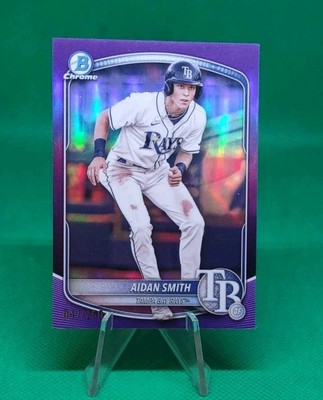2025 Bowman Chrome /250 Purple Aidan Smith Tampa Bay Rays | eBay