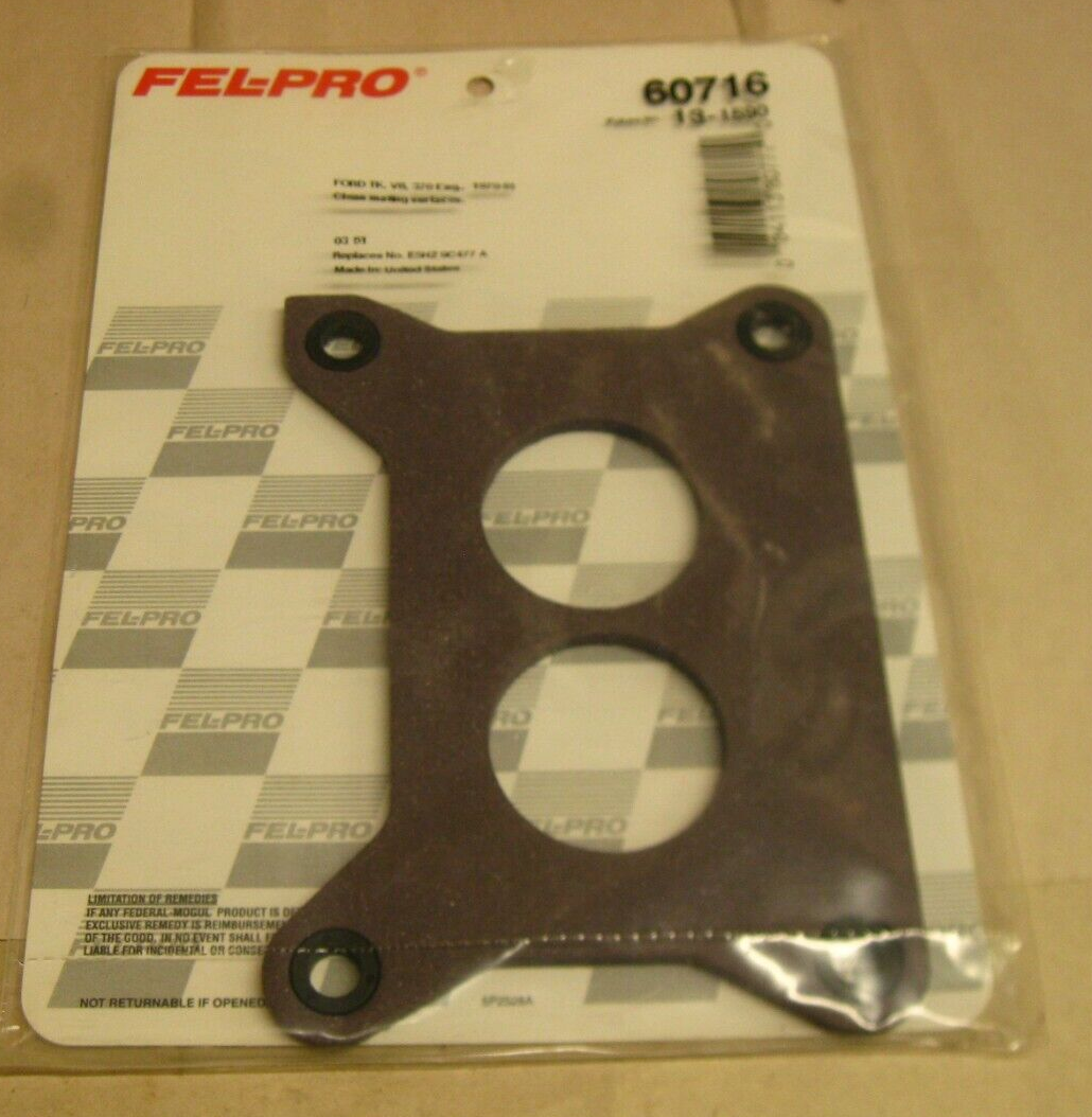 Carburetor Mounting Gasket Fel-Pro 60716 for sale online | eBay