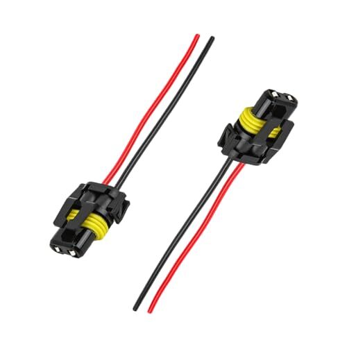2 PCS Female Adapter Wiring Harness Socket, 9005 9006 HB3 HB4 Pigtail ...
