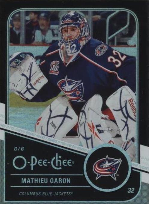 2011-12 O-Pee-Chee - Mathieu Garon #105 Rainbow Foil Black Border /100 ...