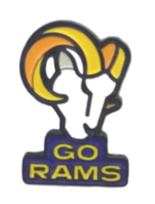 LOS ANGELES RAMS PINS NEW GO LA RAMS PIN LOGO FOOTBALL TEAM NFL ...