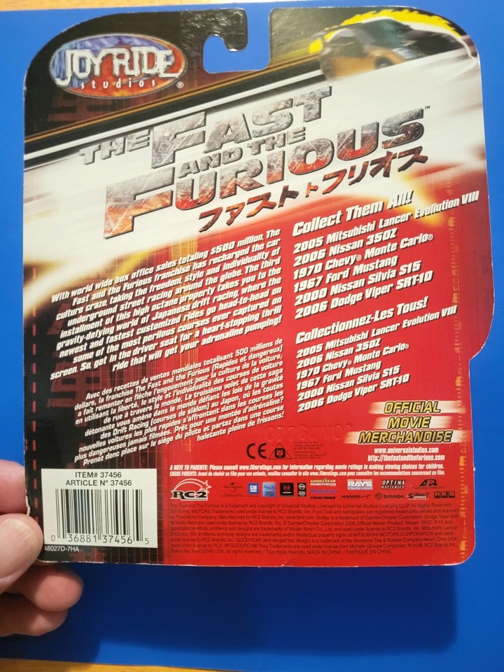 2006 Joyride 1/64 Scale Fast And The Furious Tokyo Drift, 2000 Nissan ...