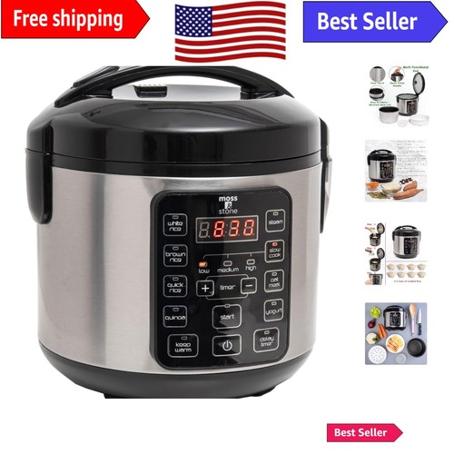 Modern Rice Cooker and Steamer Combo - 10 Preset Settings, Easy-to ...