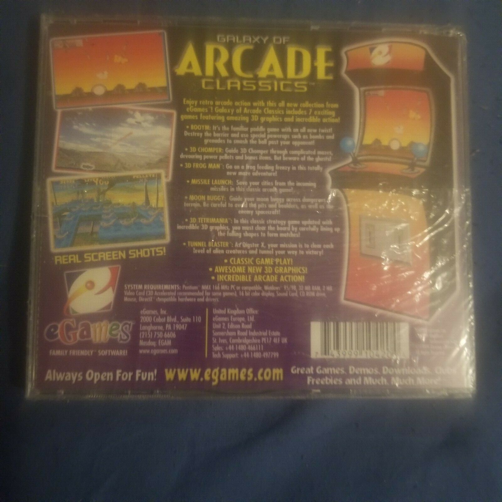arcade classics egames galaxy of arcade classics windows 95/98 | eBay