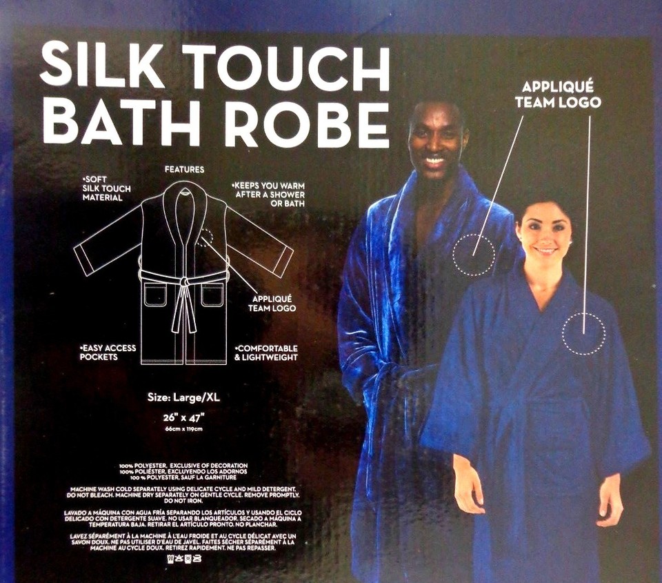 NFL Silk Touch Bath Robe Men's 26" x 47" | eBay