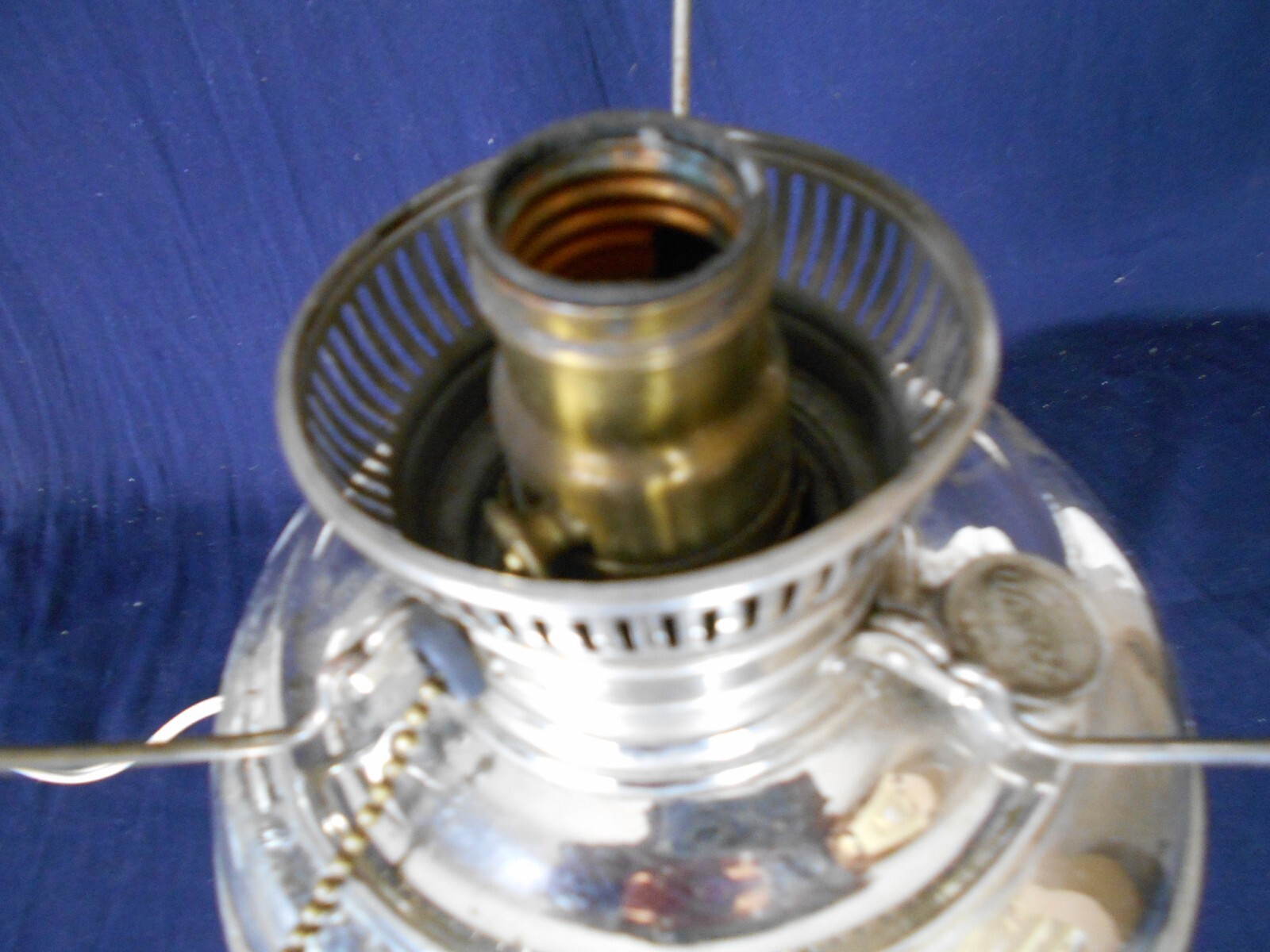 ANTIQUE NICKEL PLATE VICTORIAN "RAYO" OIL LAMP | eBay