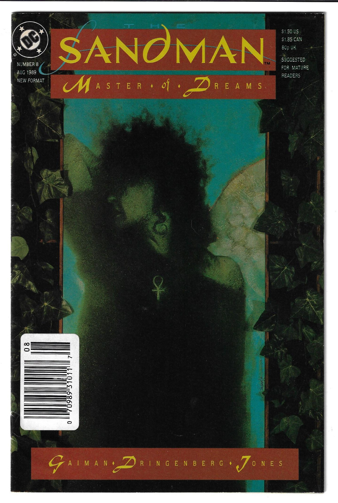 SANDMAN #8 1989 VERY RARE NEWSSTAND PUBLISHORIAL KEY FIRST APPEARANCE ...