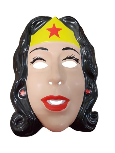 Vintage Rubies 1993 Wonder Woman PVC Halloween Mask With Elastic Strap ...