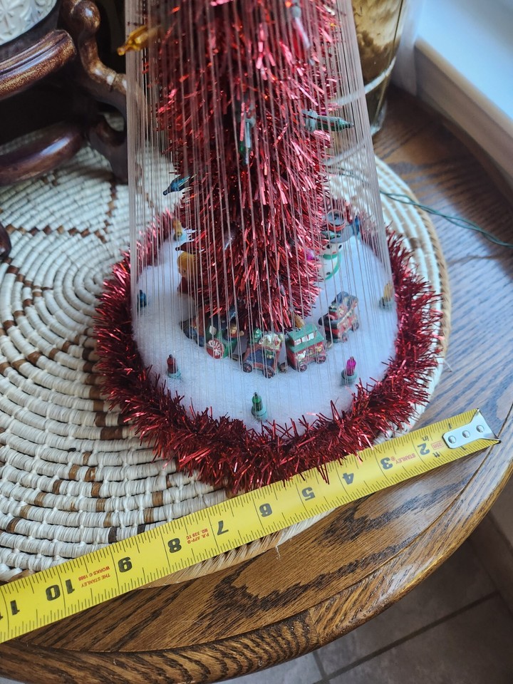 Vintage Kitschy Fishing Line Tinsel Christmas Tree | eBay