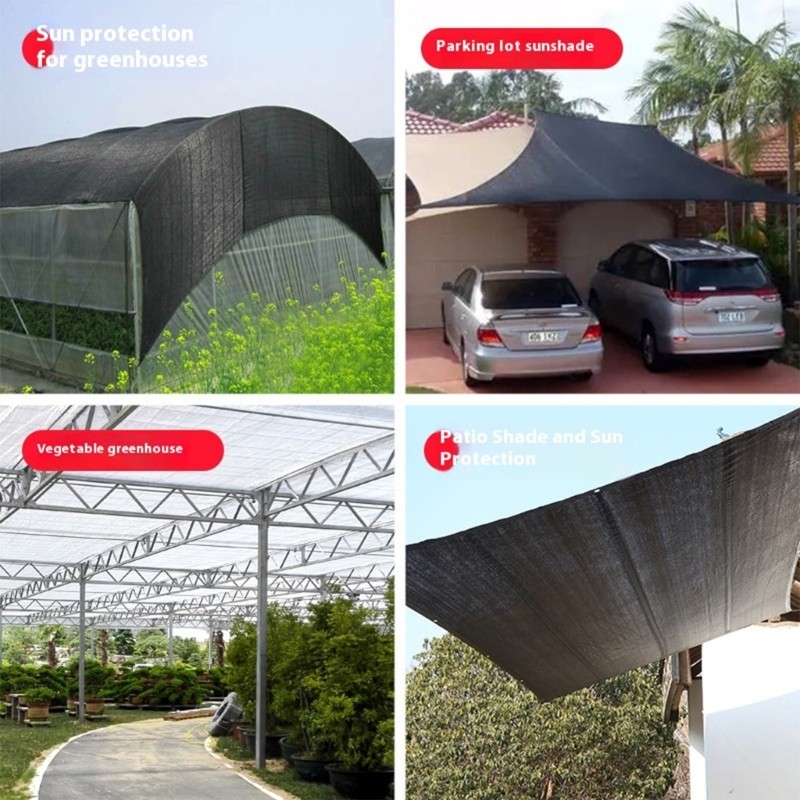 Black Shade Cloth Tear Resistant Shade Screen for Patios Garden Pool ...