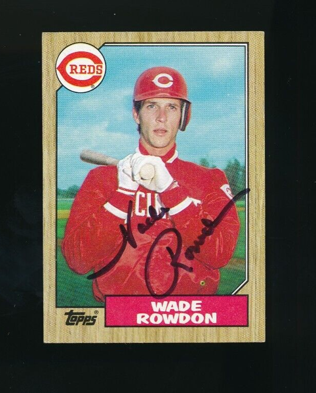 1987 TOPPS #569 Wade Rowdon signed auto autograph clean sig | eBay