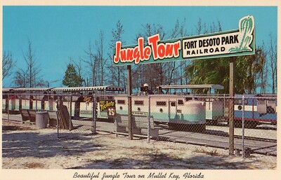 Jungle Tour Fort Desoto Park Railroad Mullet Key FL OLD | eBay