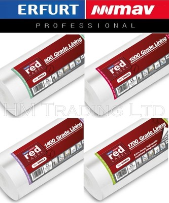 10m / 20m Roll Wallpaper Lining Paper Plain Smooth Base Sheet Walls ...