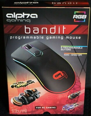 Alpha Gaming Bandit Programmable Gamming Mouse | eBay