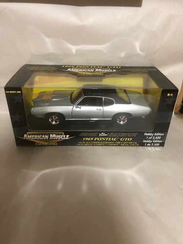 1969 Pontiac GTO silver 1:18 Ertl American Muscle 32989 | eBay