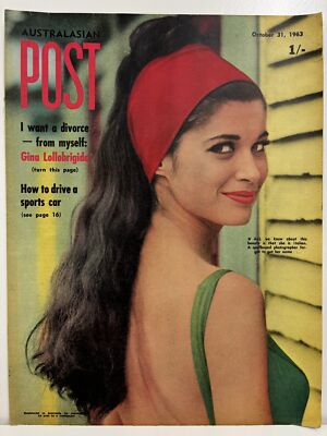 Australasian Post Magazine October 31, 1963 Gina Lollobrigida | eBay