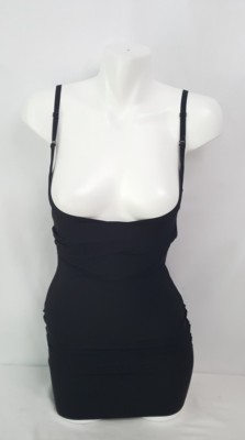 MAIDENFORM FIRM CONTROL OPEN BUST BODY SHAPER SLIP BLACK #2541 LARGE ...
