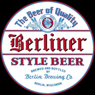 Berliner Style Beer, Berlin Wisconsin NEW Sign 40" Dia. Round USA STEEL ...