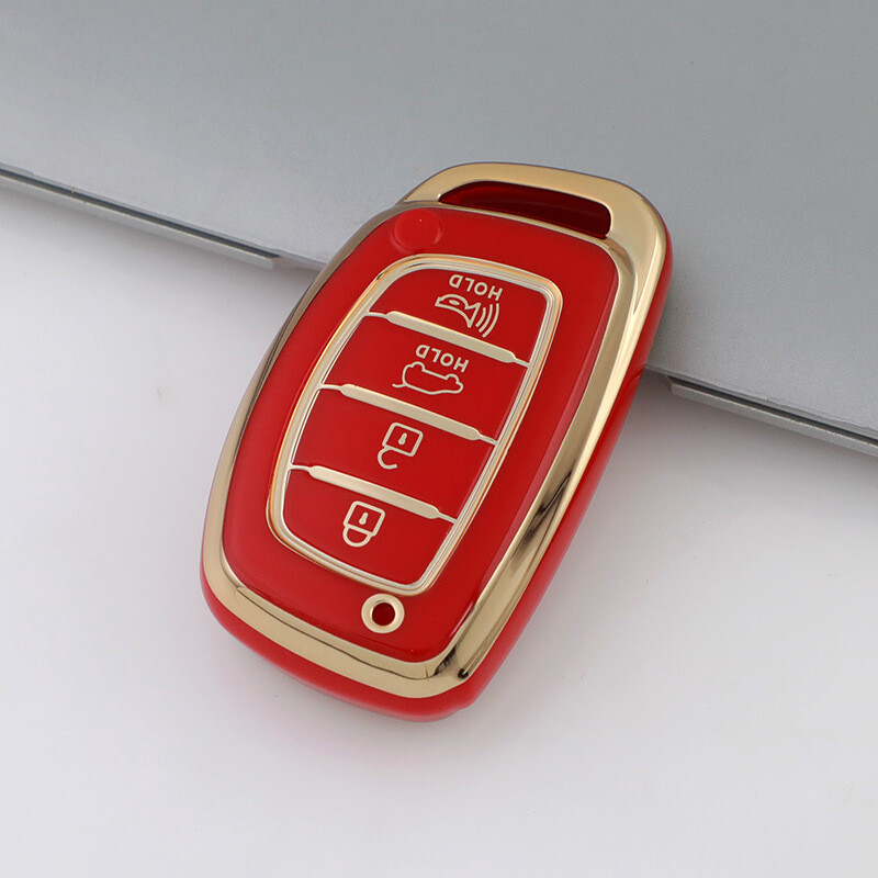 4 Button TPU Car Key Fob Cover For Hyundai Tucson Sonata Elantra Ioniq ...