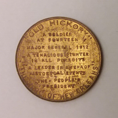 Andrew Jackson 7th President Coin Medal Token 25mm | eBay