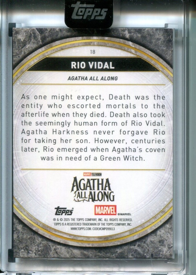 2025 TOPPS MARVEL COLLECTOR'S PERFECTION RIO VIDAL 061/100 | eBay