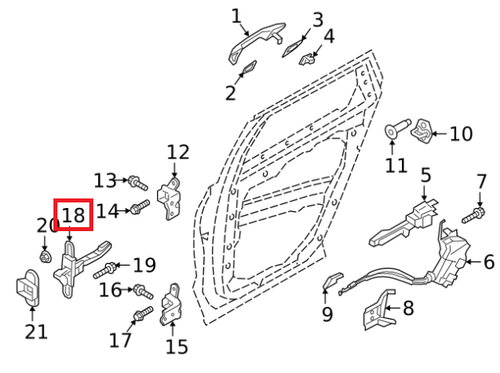 HYUNDAI PALISADE LX2 / RHD CHECKER ASSY-REAR DOOR,RH 2020-2022 GENUINE ...
