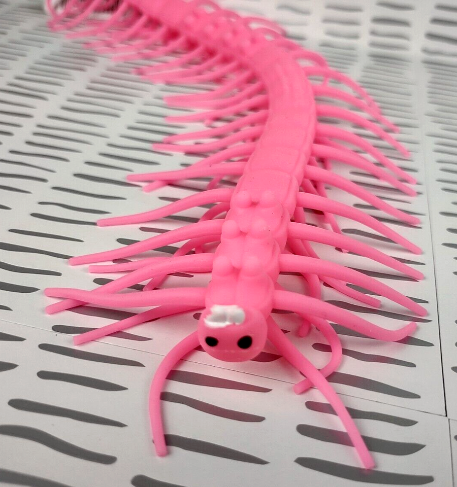 Squishy Simulation Centipede Stretchy Stress Relief Toy Centipede Pink ...