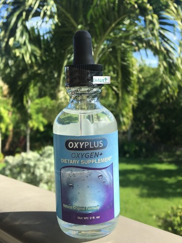 OXYPLUS Oxygen + Liquid Drops 2oz Dropper Cell Stabilized Oxygen Energy ...