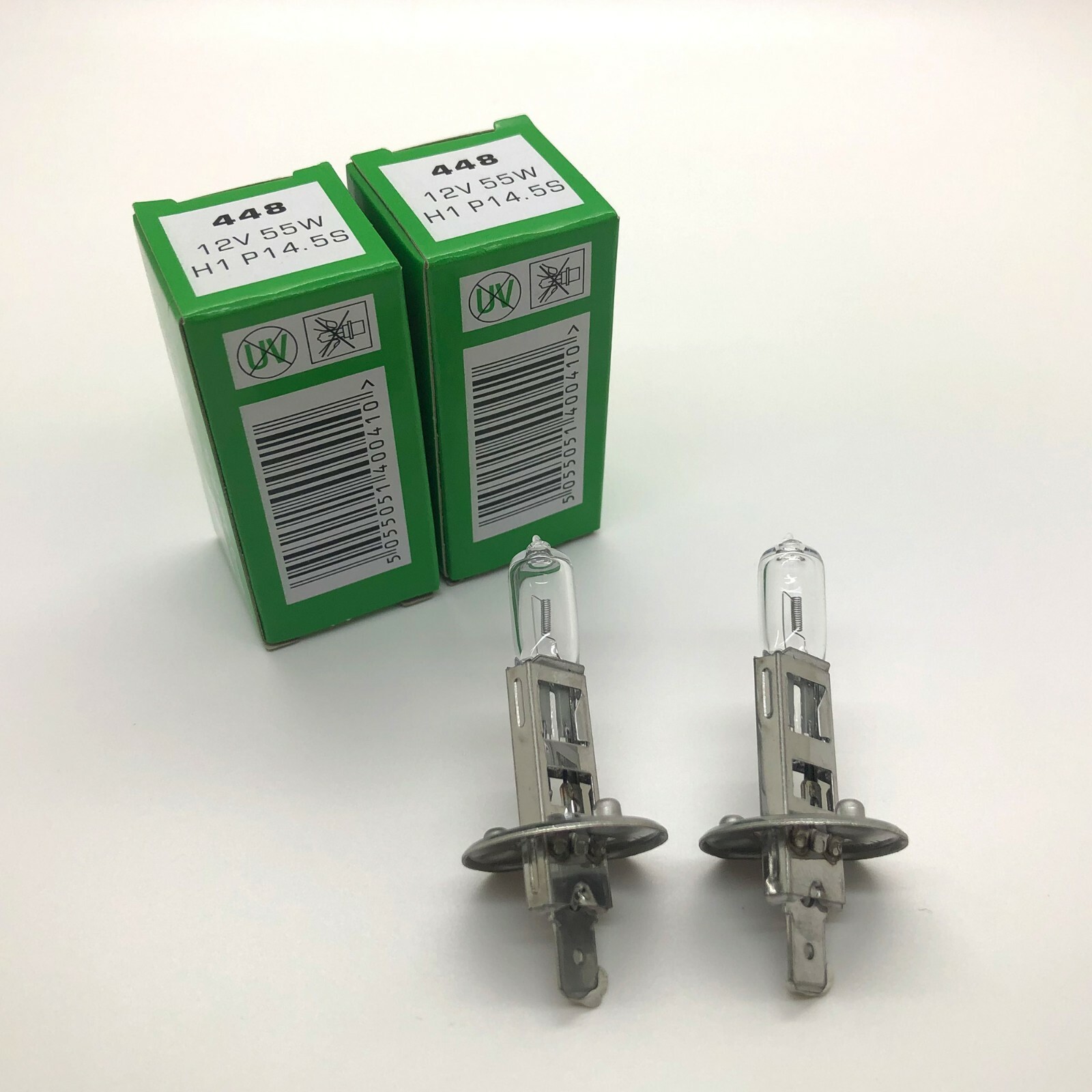 Eurolec H1 448 12v 55w P14.5s Halogen Car Headlight Headlamp Fog Bulb ...