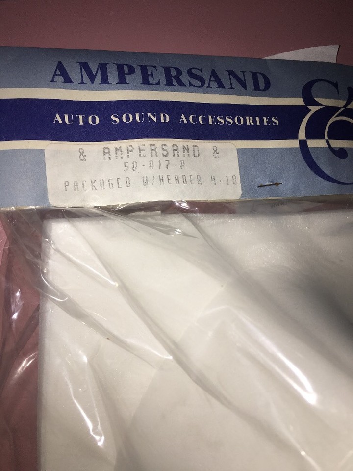 Ampersand 50-017-P Packaged With Header 4x10 | eBay