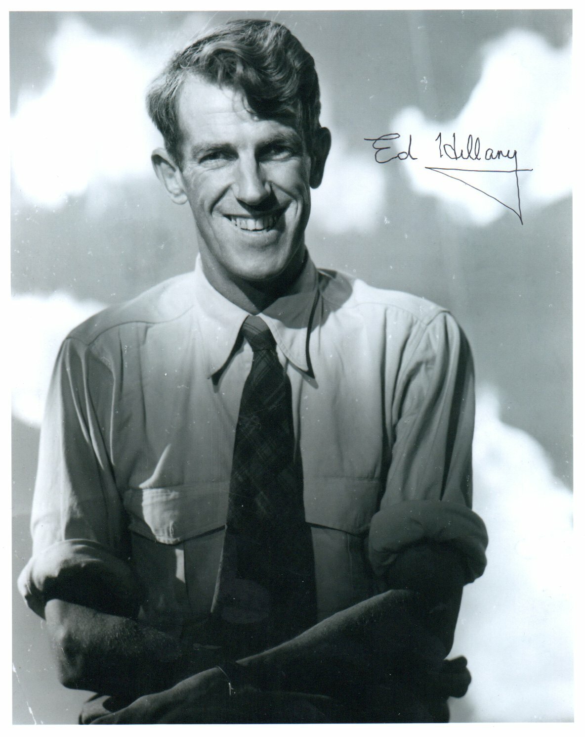 Genuine Hand Signed Edmund Hillary 10-8 photo Autograph | eBay