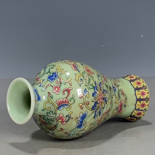 Chinese Porcelain Qing Qianlong Enamel Color Floral Pattern Plum Vase 5 ...