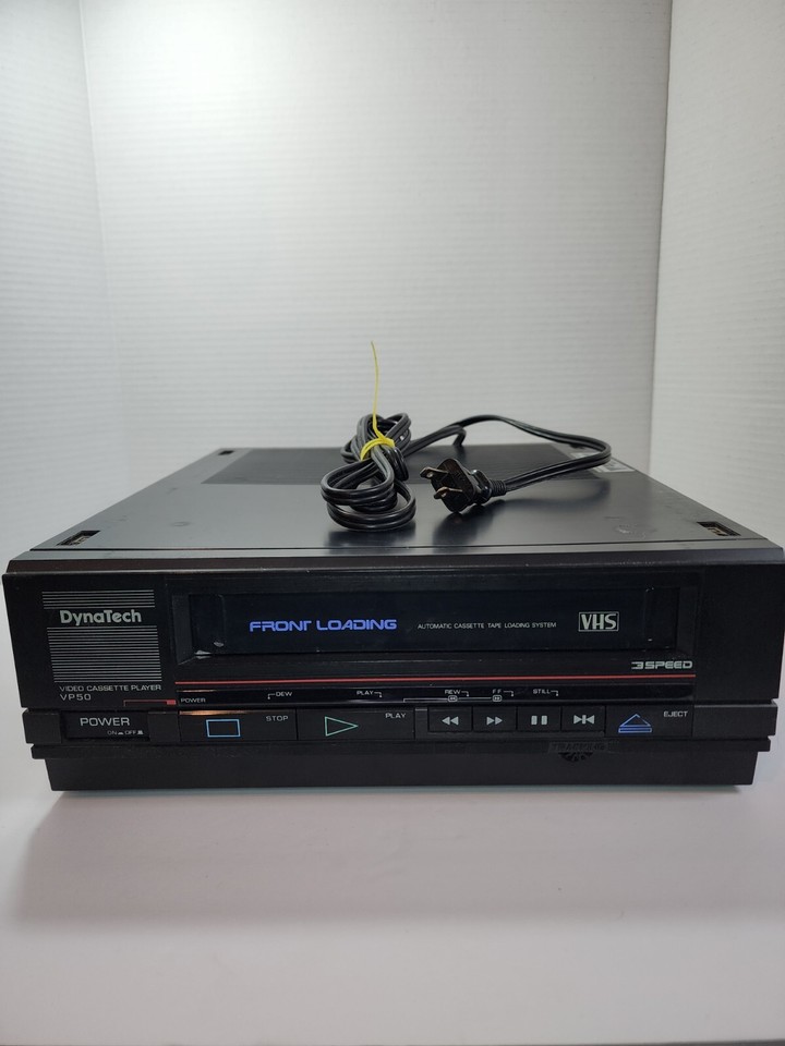 RARE Vintage DynaTech VCR - Video Cassette Player Model VP50 - Working condition | eBay