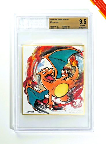 Pokemon BGS 9.5 Charizard #3 Set 1 Bandai Shikishi Art 2019 Japanese | eBay