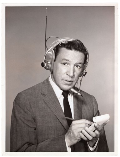 1964 CBS Mike Wallace with Wireless Microphone GOP Convention Orig ...