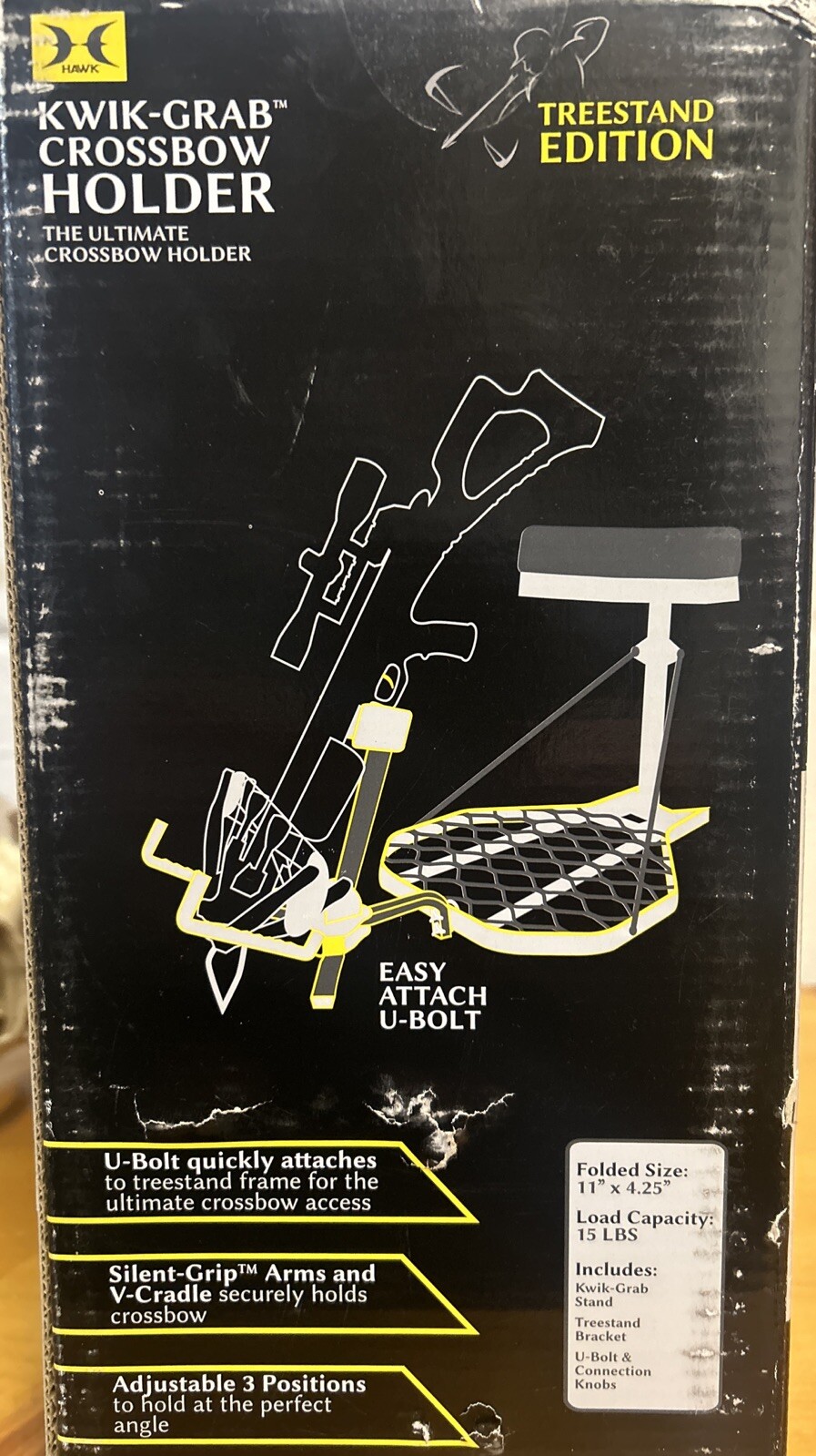 Hawk Kwik-Grab Crossbow Stand for Ground or Treestand Holder Cradle | eBay