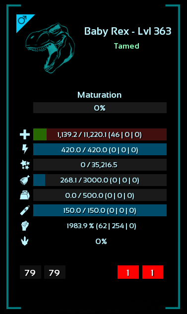 🔥ARK Survival Ascended TOP STATS Deadpool Rex PvE Official PC/XBOX/PS5 ...