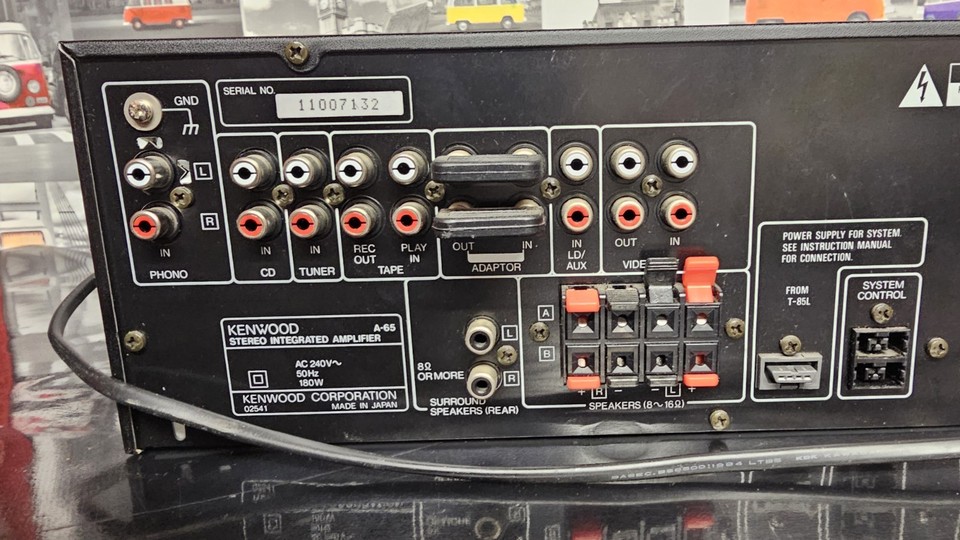 Kenwood Stereo Integrated Amplifier A-65 HiFi Amp Separate Only See ...