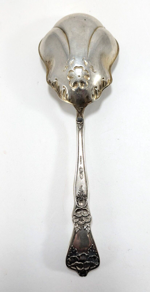 Antique Baker Manchester MFG. Co Sterling Silver Serving Spoon 7 3/4 ...