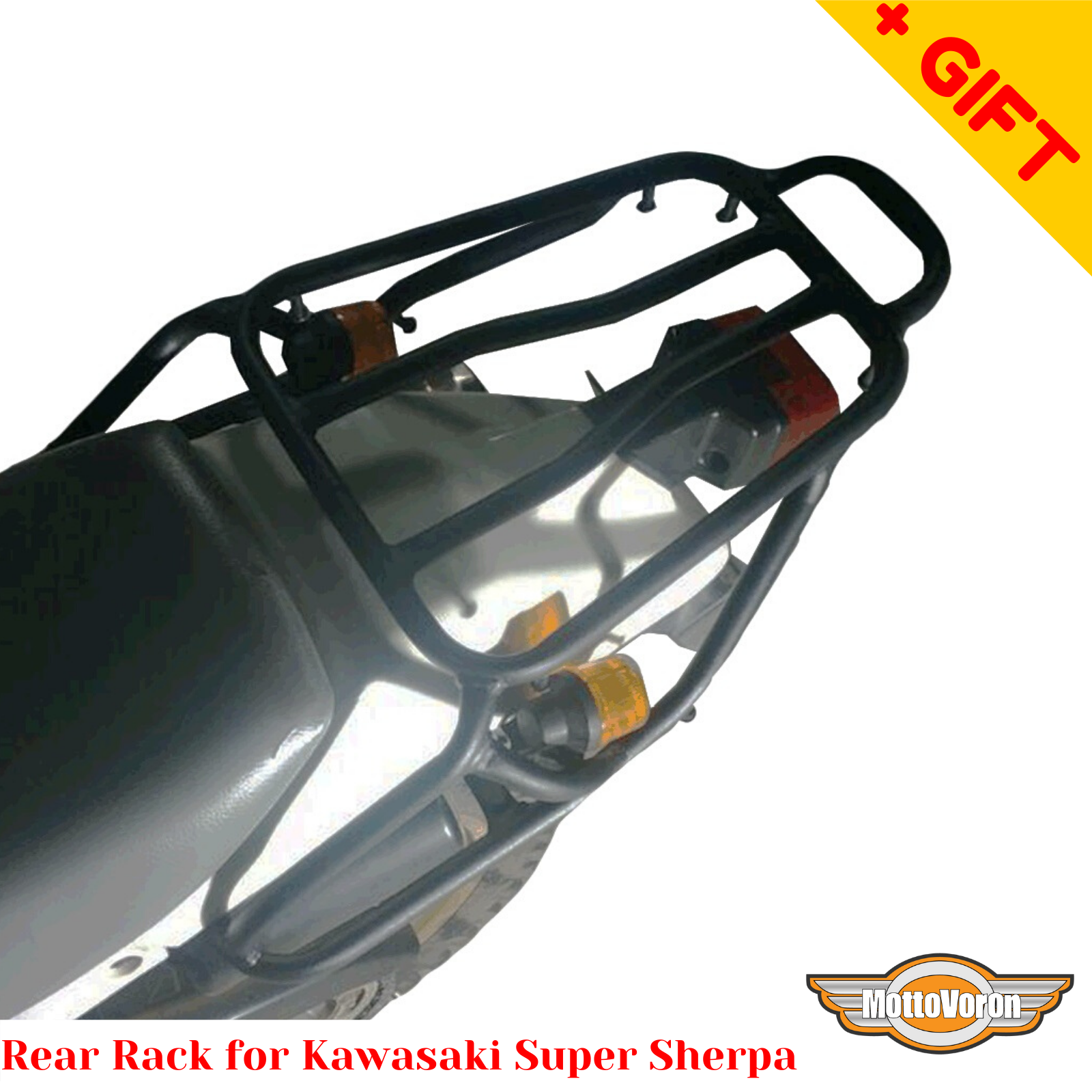 For Kawasaki KL250 Super sherpa rear rack for soft bags cases, Bonus | eBay